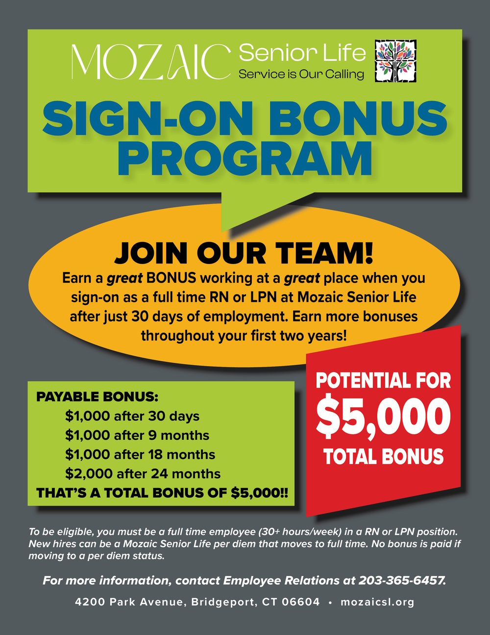 Career Benefits | Why Work With Us | Mozaic Senior Life